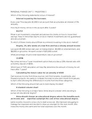 Unit 4 personal finance test - 1 CONCEPT → What Is Insurance? 2 CONCEPT ...