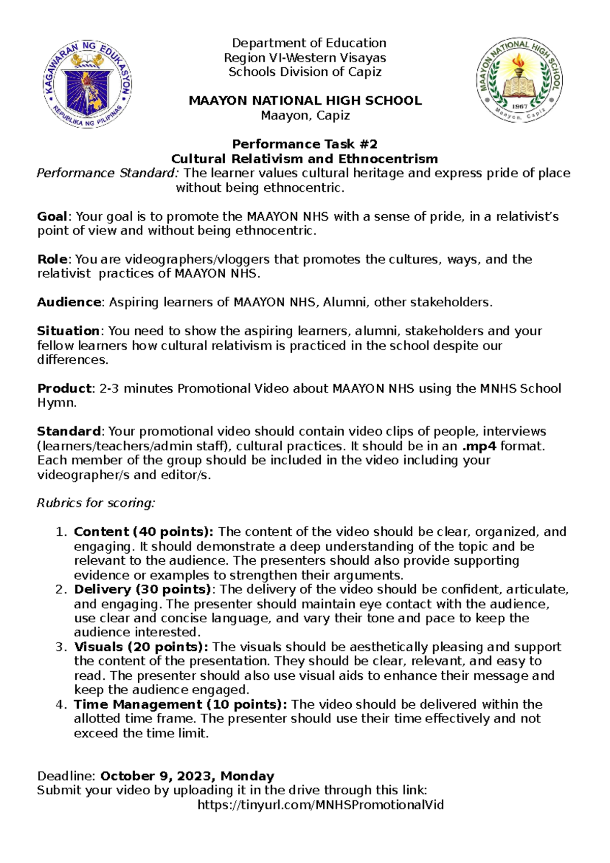 PT: Cultural Relativism & Ethnocentrism - 11 STEM A/B Group 1 - Studocu