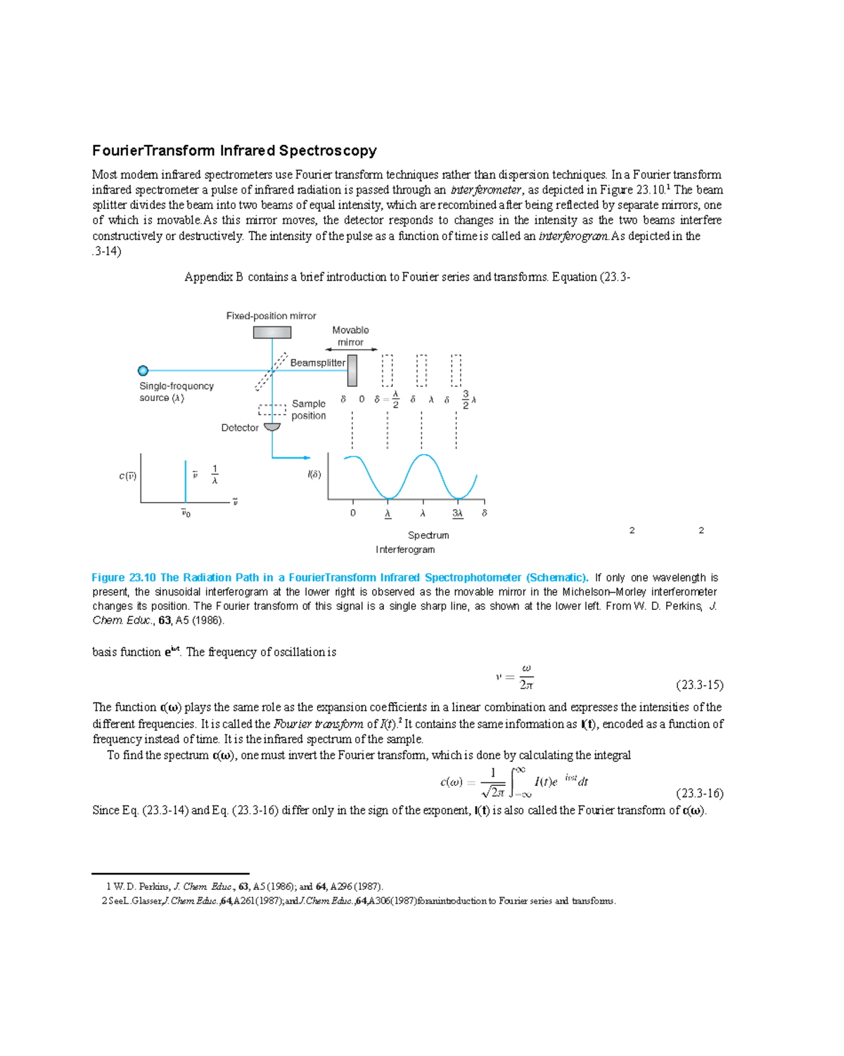 Fourier Transform Infrared Spectroscopy - FourierTransform Infrared ...