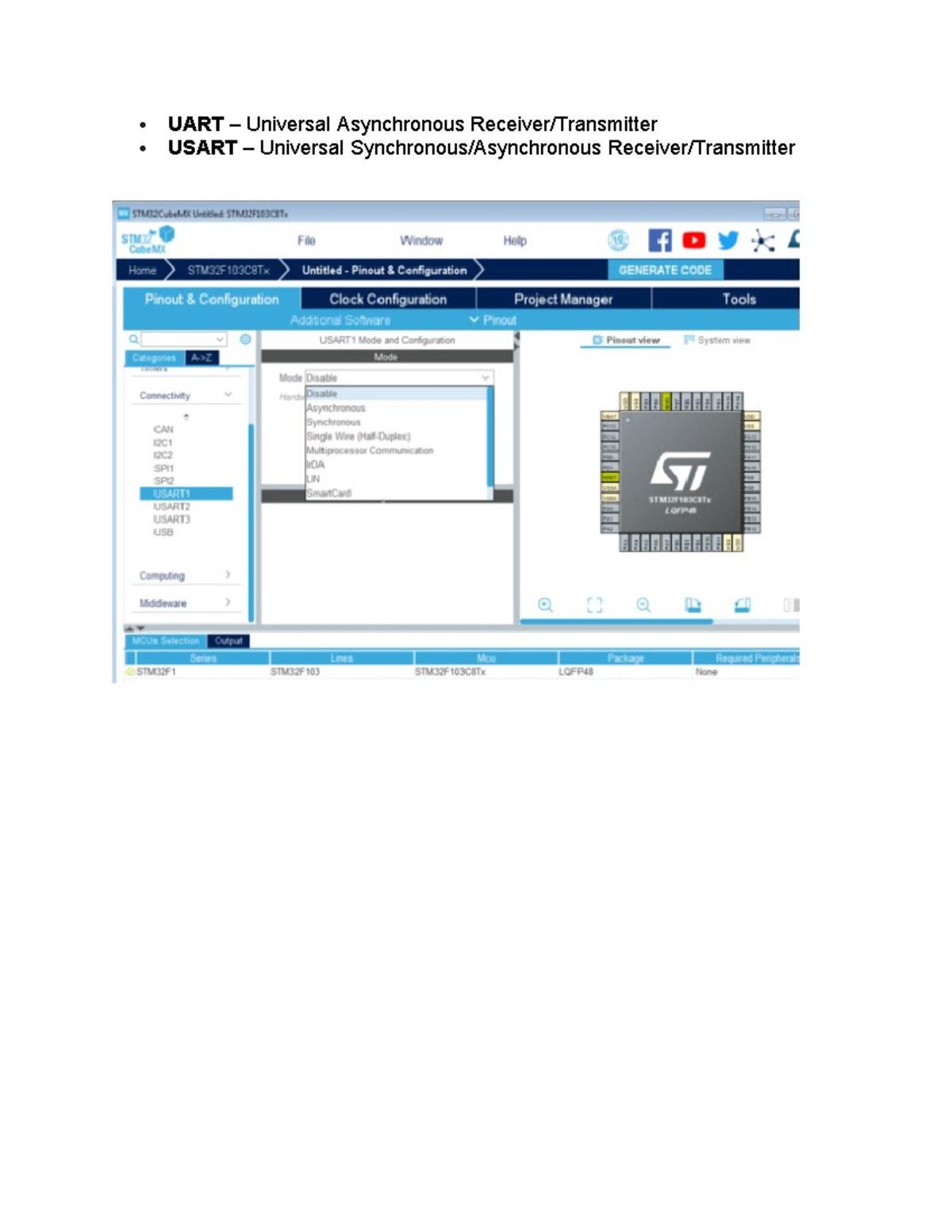 STM32 UART Polling & Interrupt HAL Functions Overview - Studocu