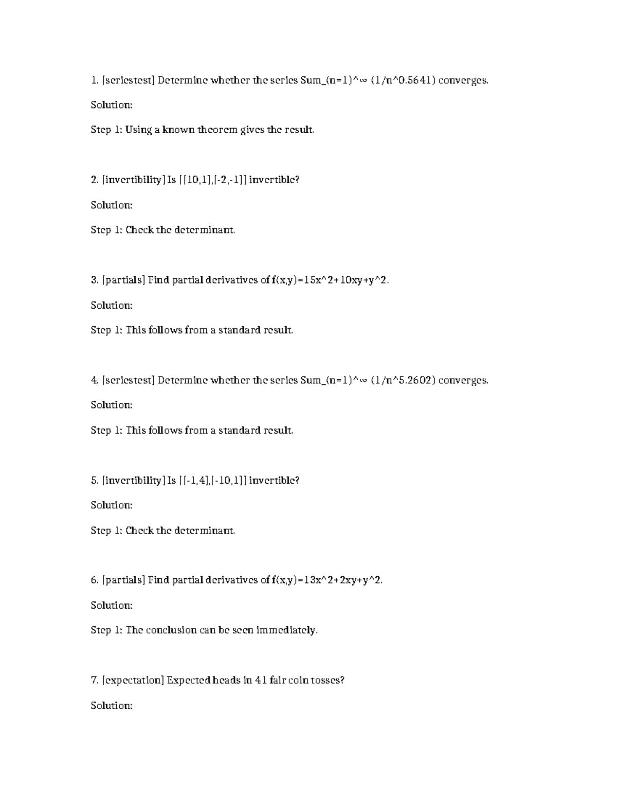 Math 6414 - Convergence, Invertibility & Derivatives Solutions - Studocu