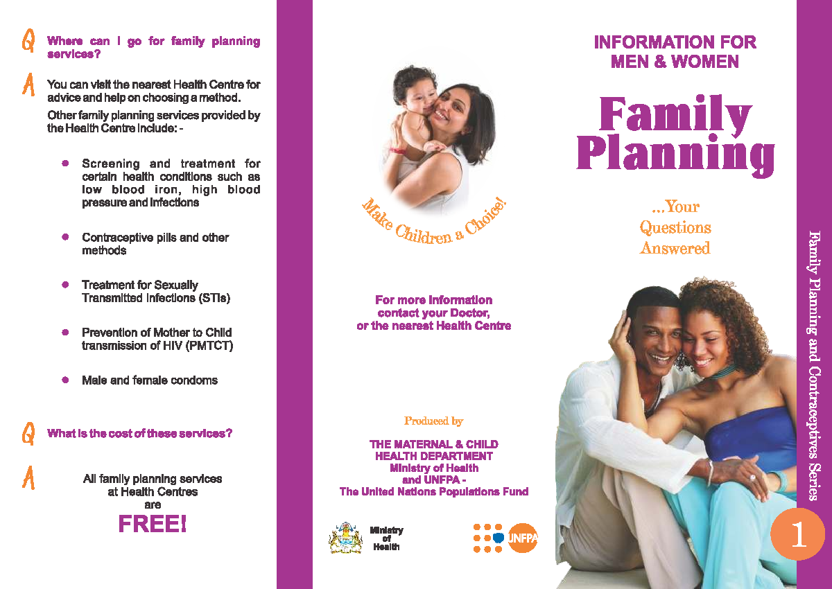 Family planning brochure - Q Where can I go for family planning ...