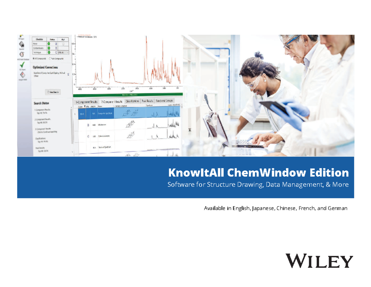 95375-Wiley KnowItAll ChemWindow Edition Software Overview & Features ...