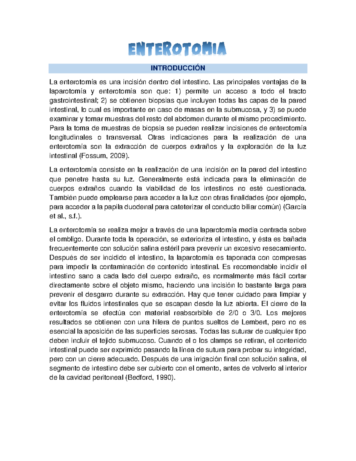 Diagrama enterotomía -colopexia - Técnica y Educación Quirúrgica ...