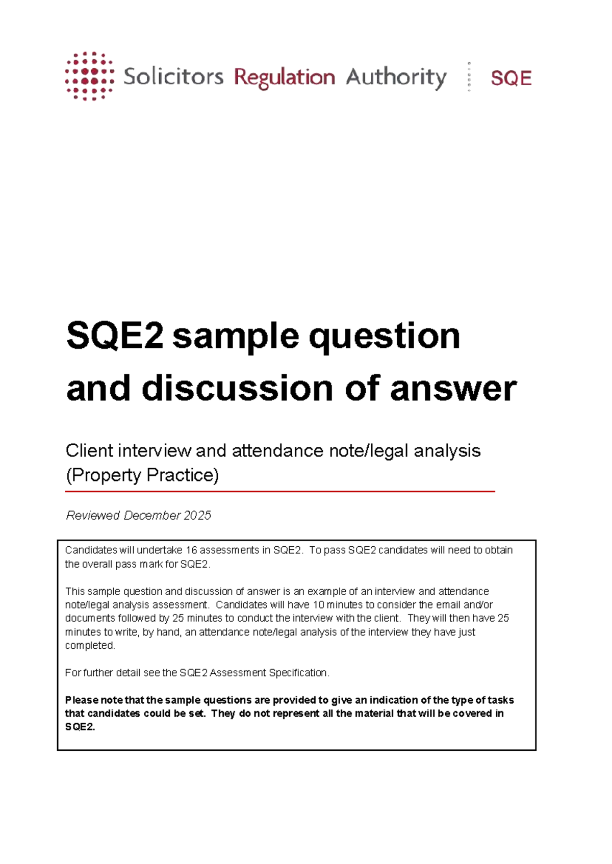 SQE2 Attendance Analysis: Client Interview Sample & Discussion - Studocu