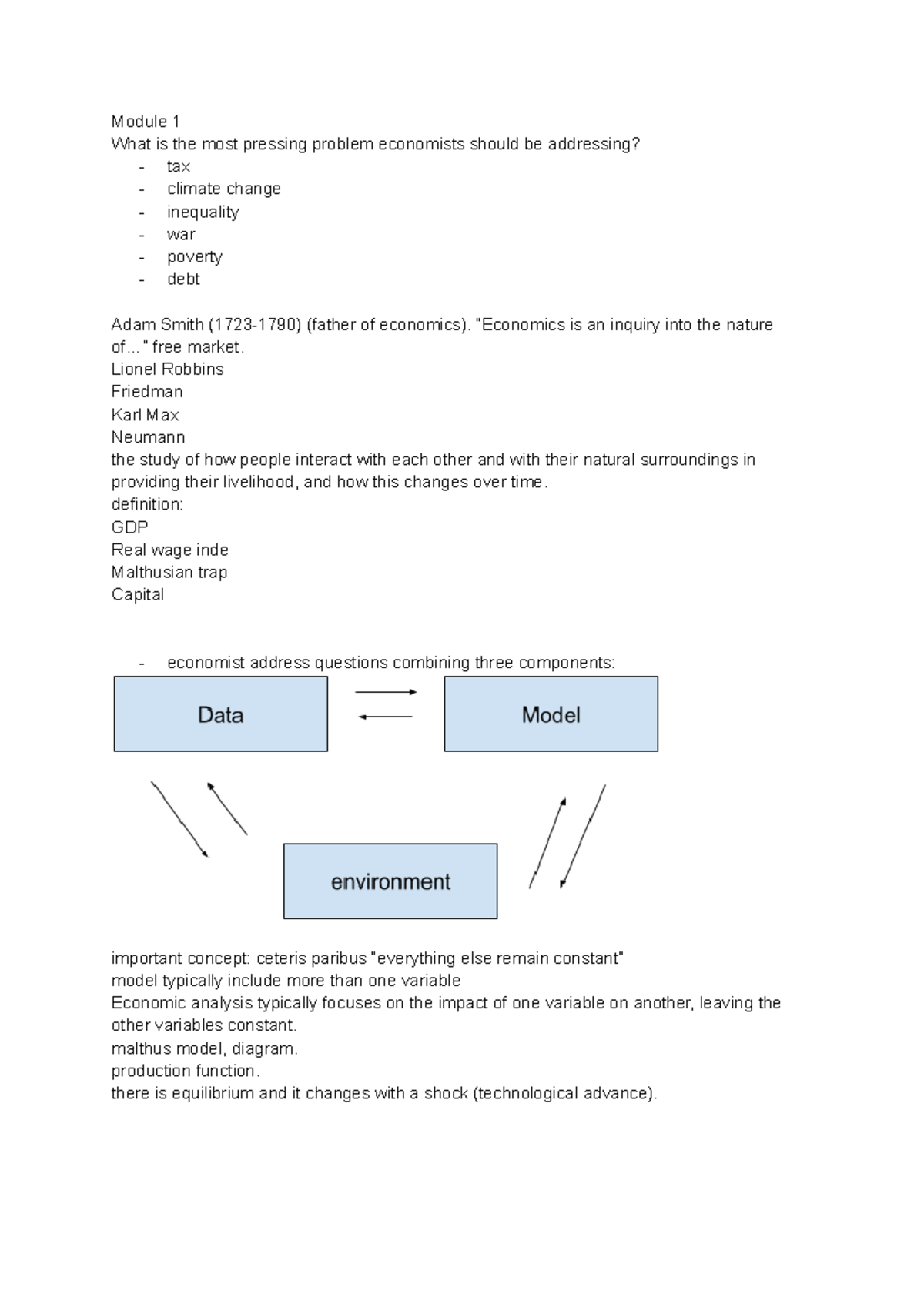 Magistral 1 - Economic Issues: Climate, Inequality, and More - Studocu