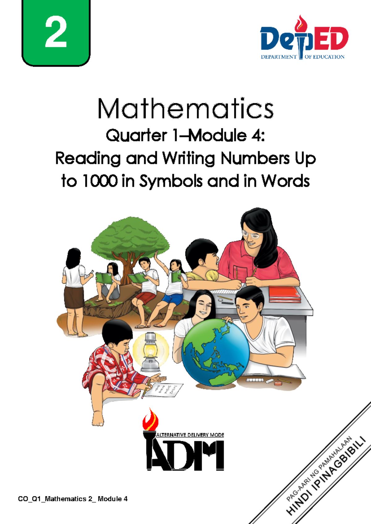 Math2 Q1 M4: Reading & Writing Numbers Up to 1000 in Words & Symbols ...