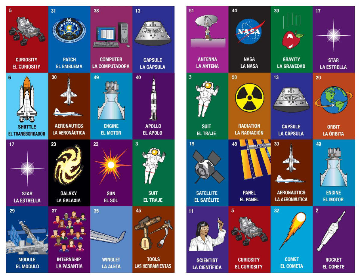 NASA Space Place: Bilingual Activities & Space Exploration Game Boards ...