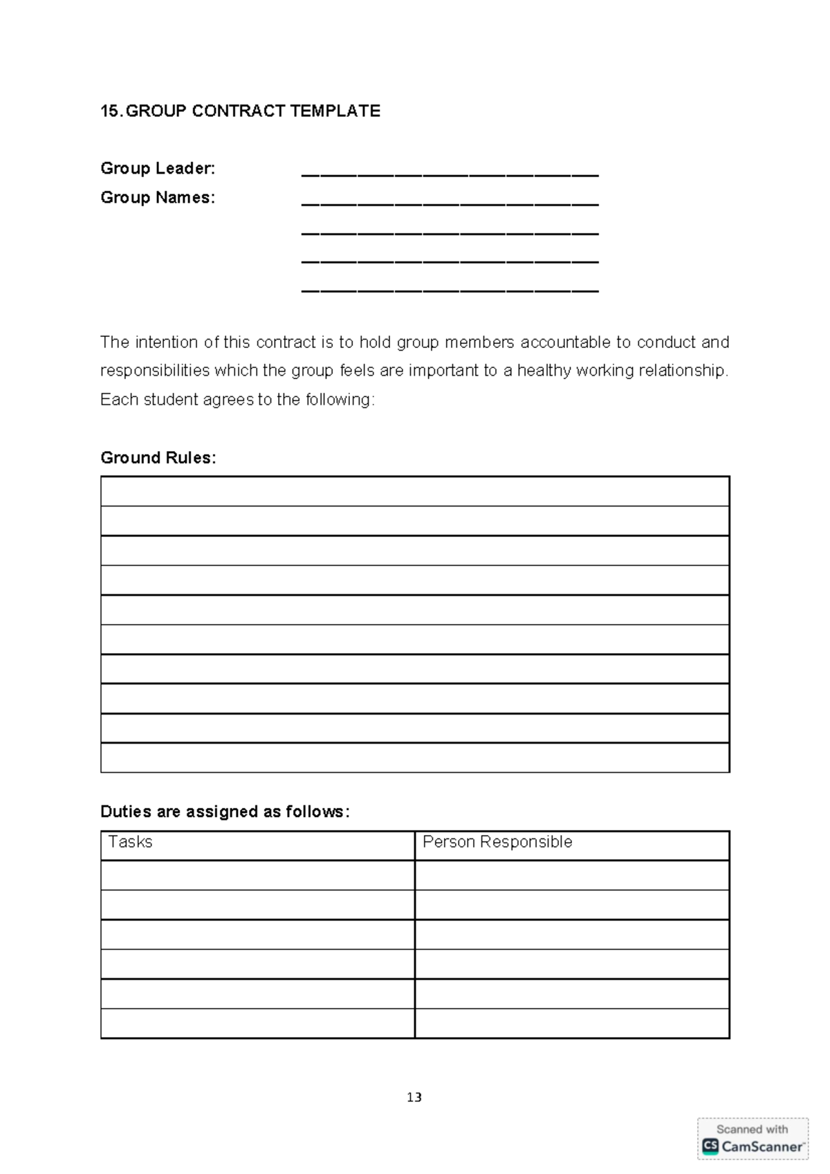 BTO1002 Student Guide 2025 (002) - 13 15. GROUP CONTRACT TEMPLATE Group ...