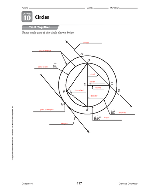 Unit 1 Skills Quiz (Practice) Geometry 2: Lines, Segments & Circles ...