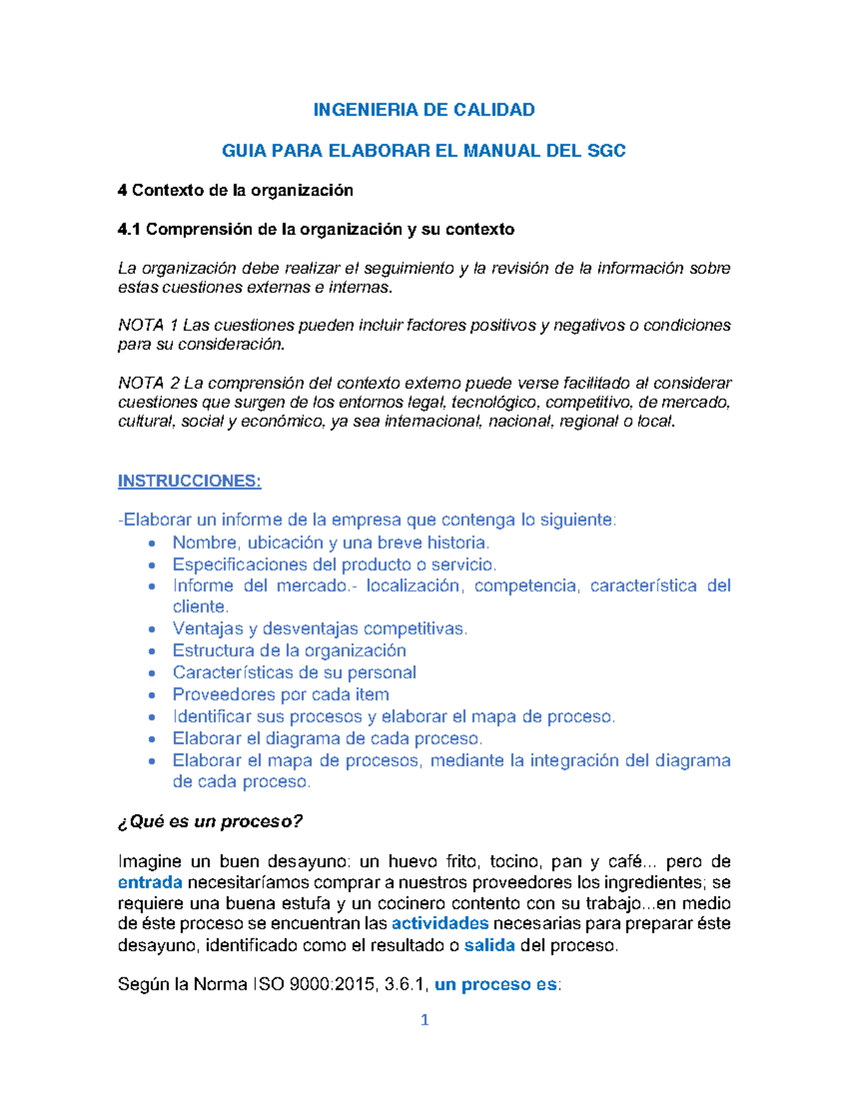 Manual del SGC: Guía para la Implementación del Sistema de Calidad ...