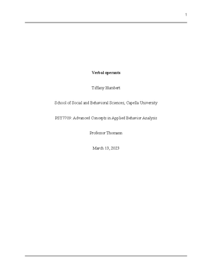 Reinforcement schedules template - (PAPER TITLE) (Your name) Capella ...