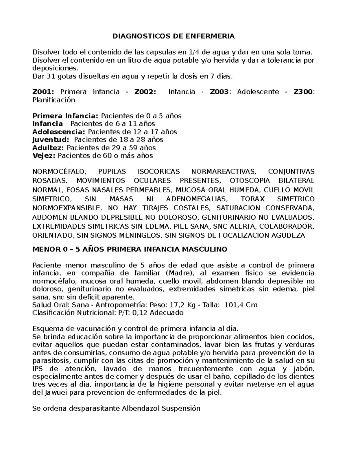 Plantillas Karen 2 - Notas de Enfermería para Control de PYM - Studocu