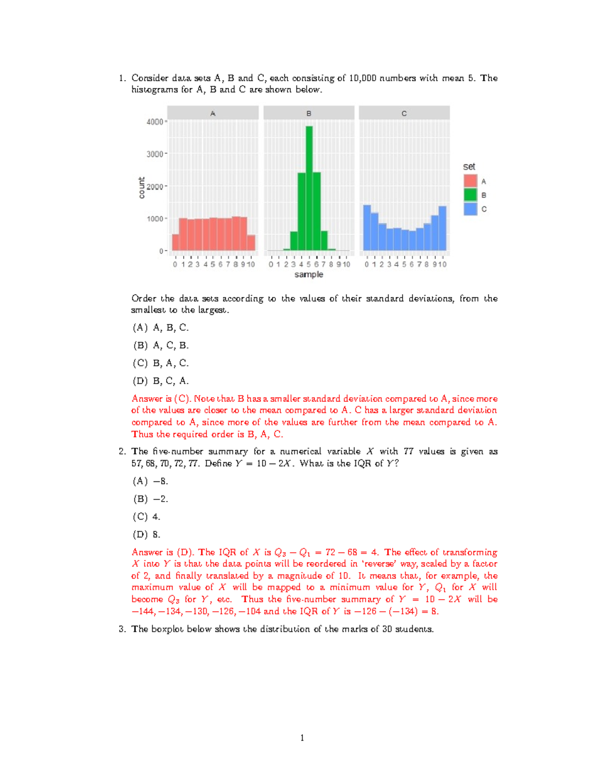 Chapter 3 Solutions: Statistical Analysis and Interpretation - Studocu