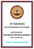 Statistics for Data Science - Studocu