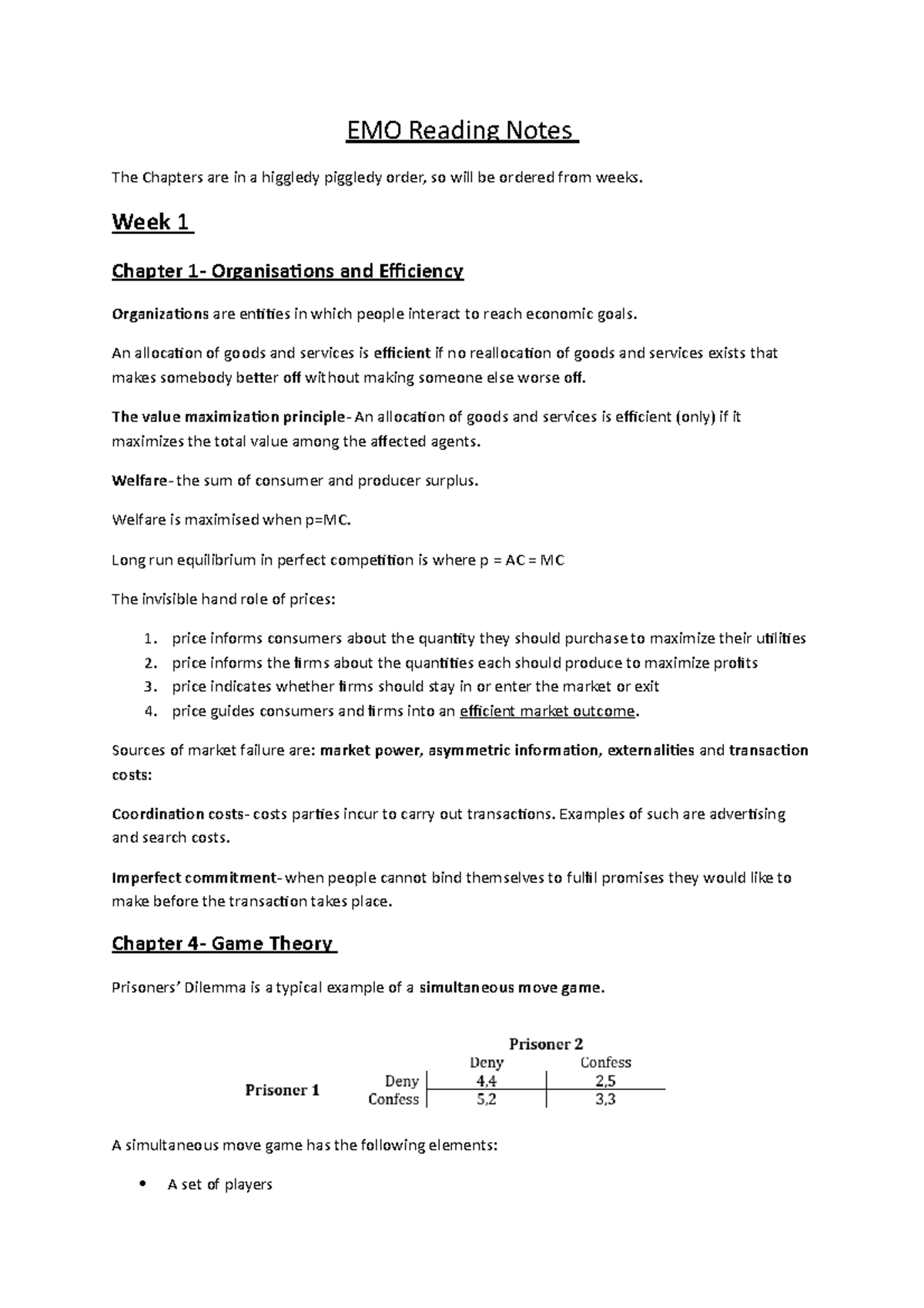 EMO Reading Notes - A detailed summary of the Onderstal Book - EMO ...