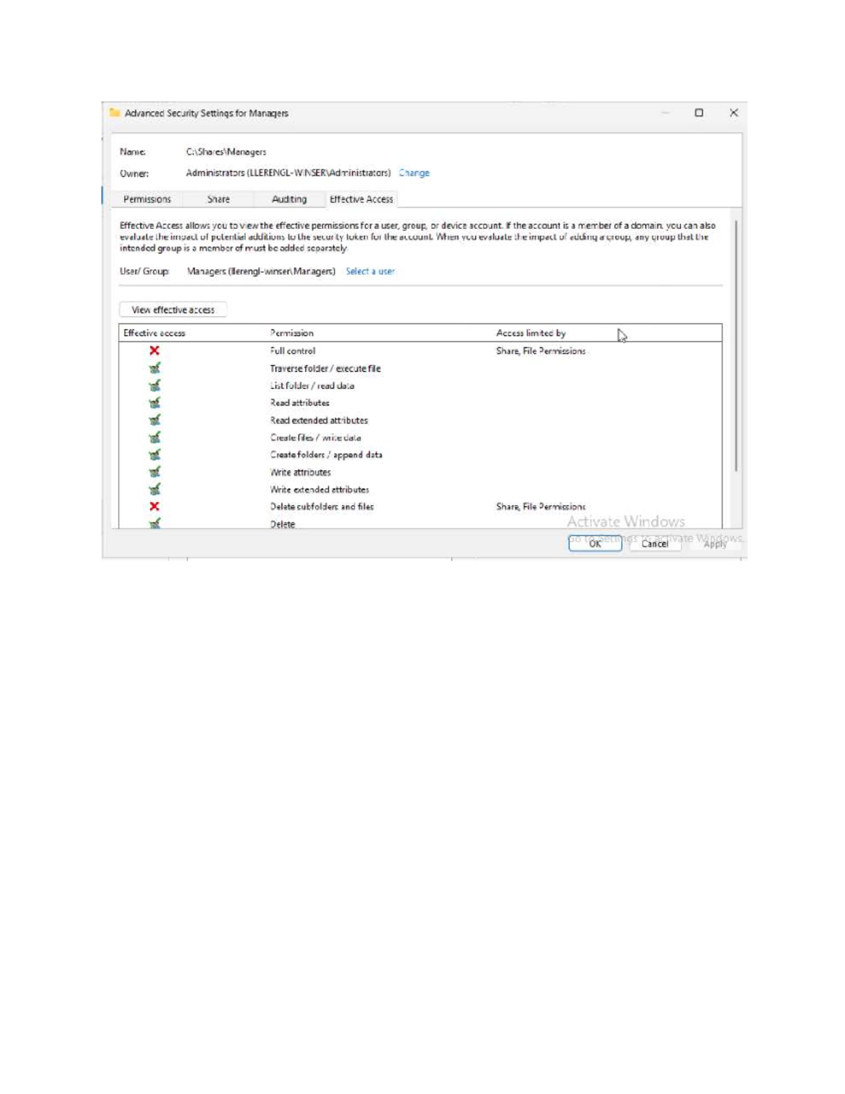 Advanced Security Settings for Managers - Assignment 12Q2 - Studocu