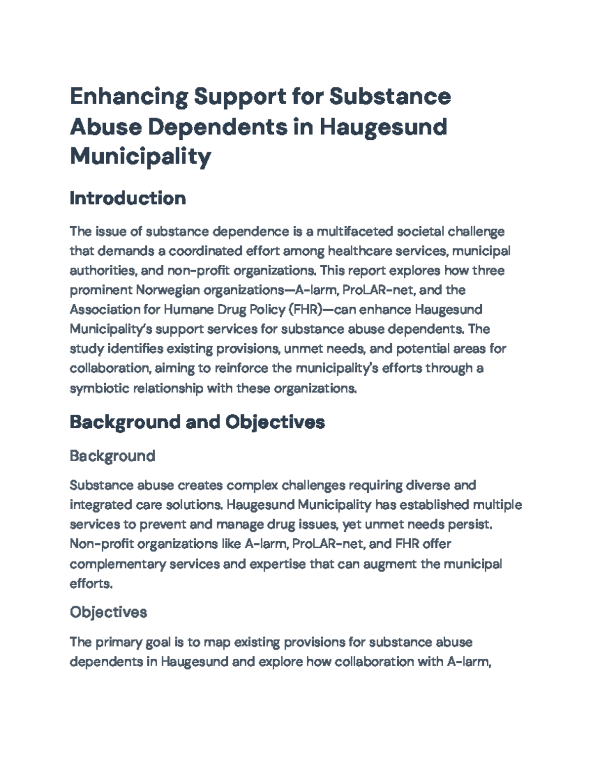 Enhancing Substance Abuse Support: A Collaboration Framework for ...