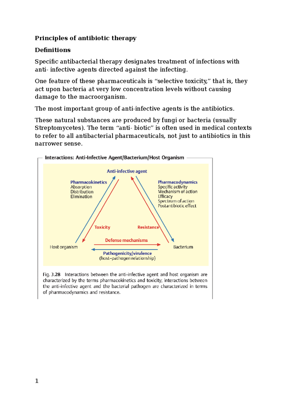 Bacteriology Virology LEC 5-1: Principles of Antibiotic Therapy ...