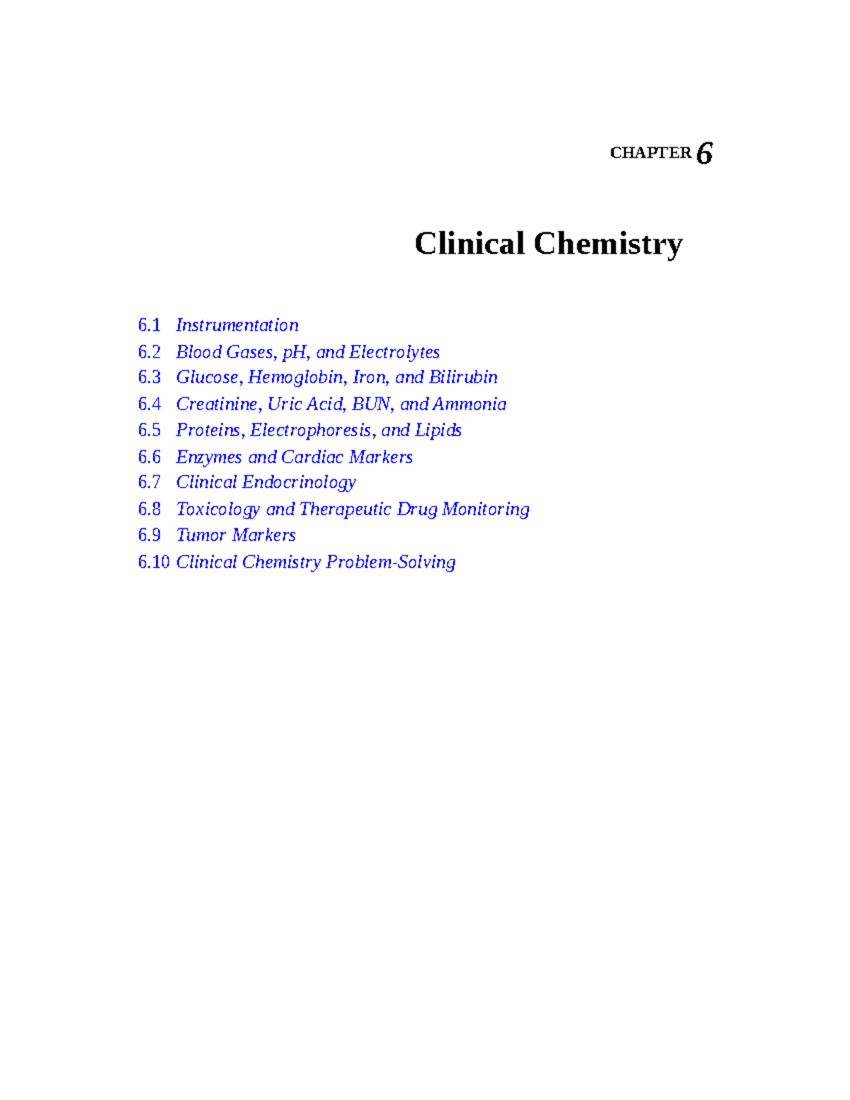 HARR Clinical Chemistry: Chapter 6 Instrumentation & Problem Solving ...