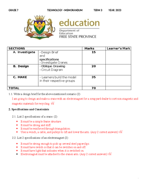 [Solved] A grade 7 design brief for an electromagnetic crane - Teaching ...