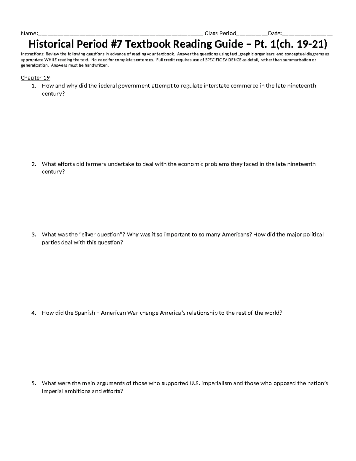 HIST 202: Historical Period 7 Reading Guide Questions Pt. 2 - Studocu