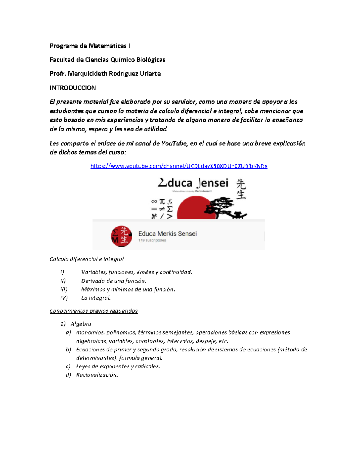 Calculo Diferencial e Integral I: Funciones - Material de Apoyo - Studocu