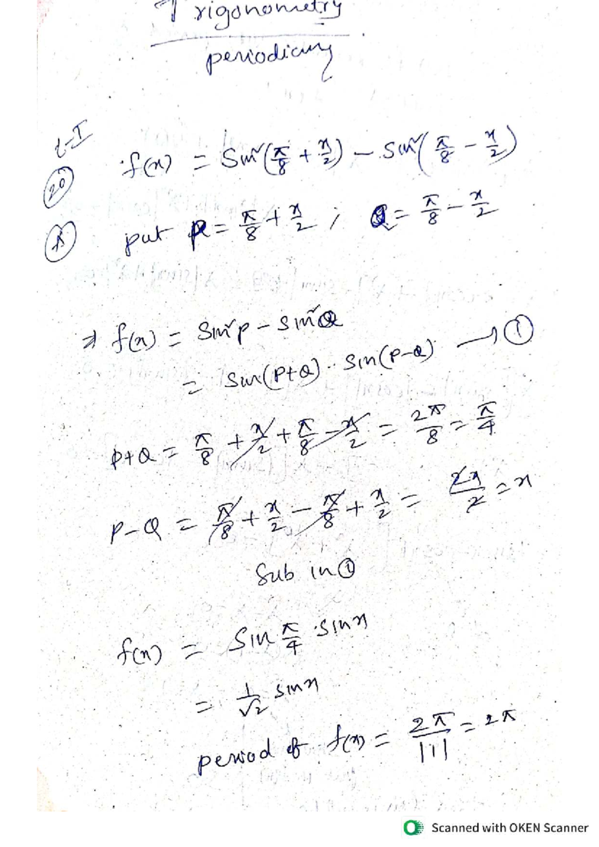 Period and Graphs of Trigonometric Functions (Math 101) - Studocu