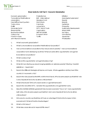 Social Studies - Grade: 10 - High School - Canada - Studocu