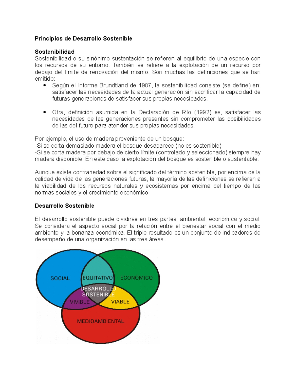 Significado De Desarrollo Sostenible