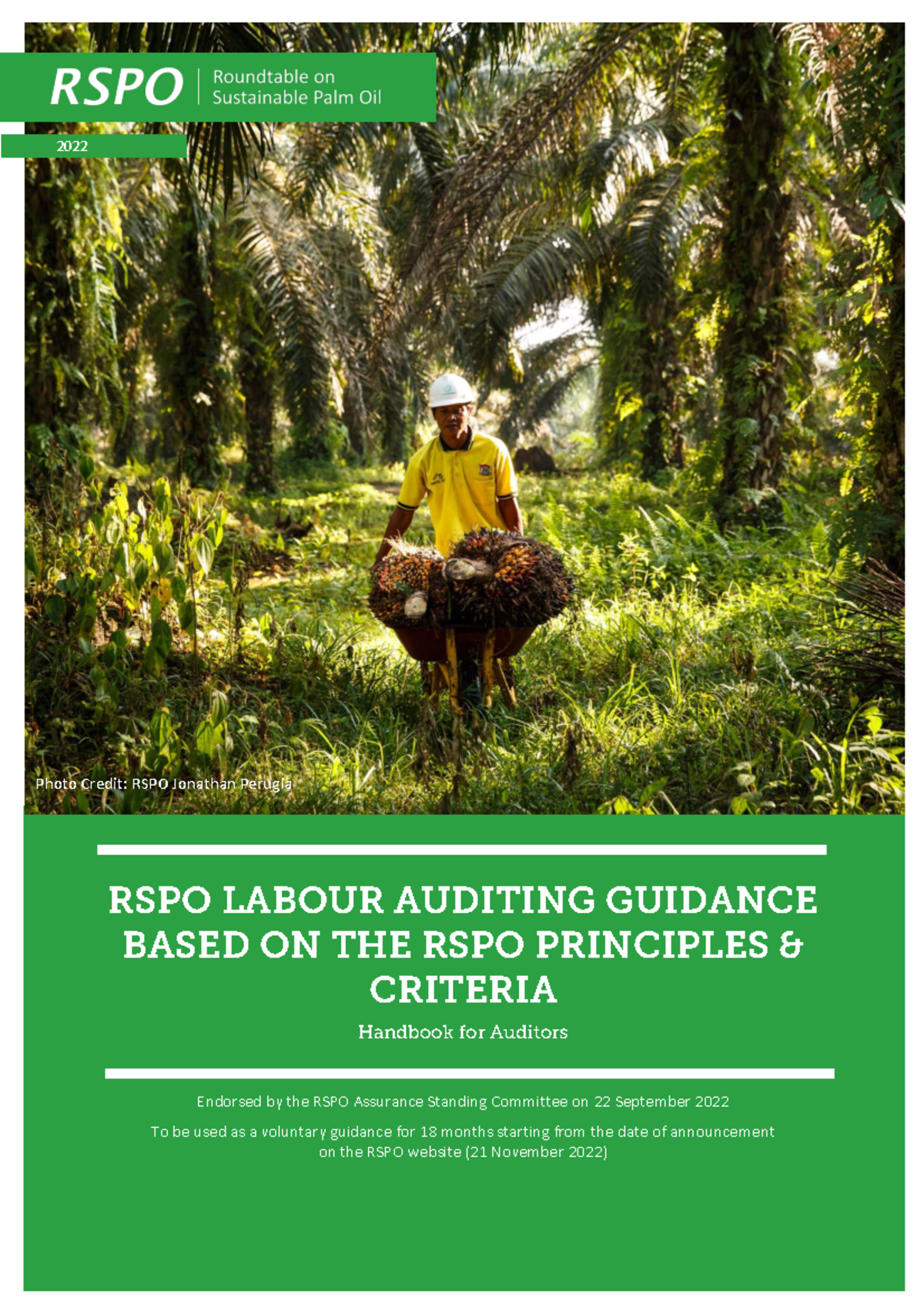 RSPO Labour Auditing Guidance: Principles & Criteria Overview (2022 ...