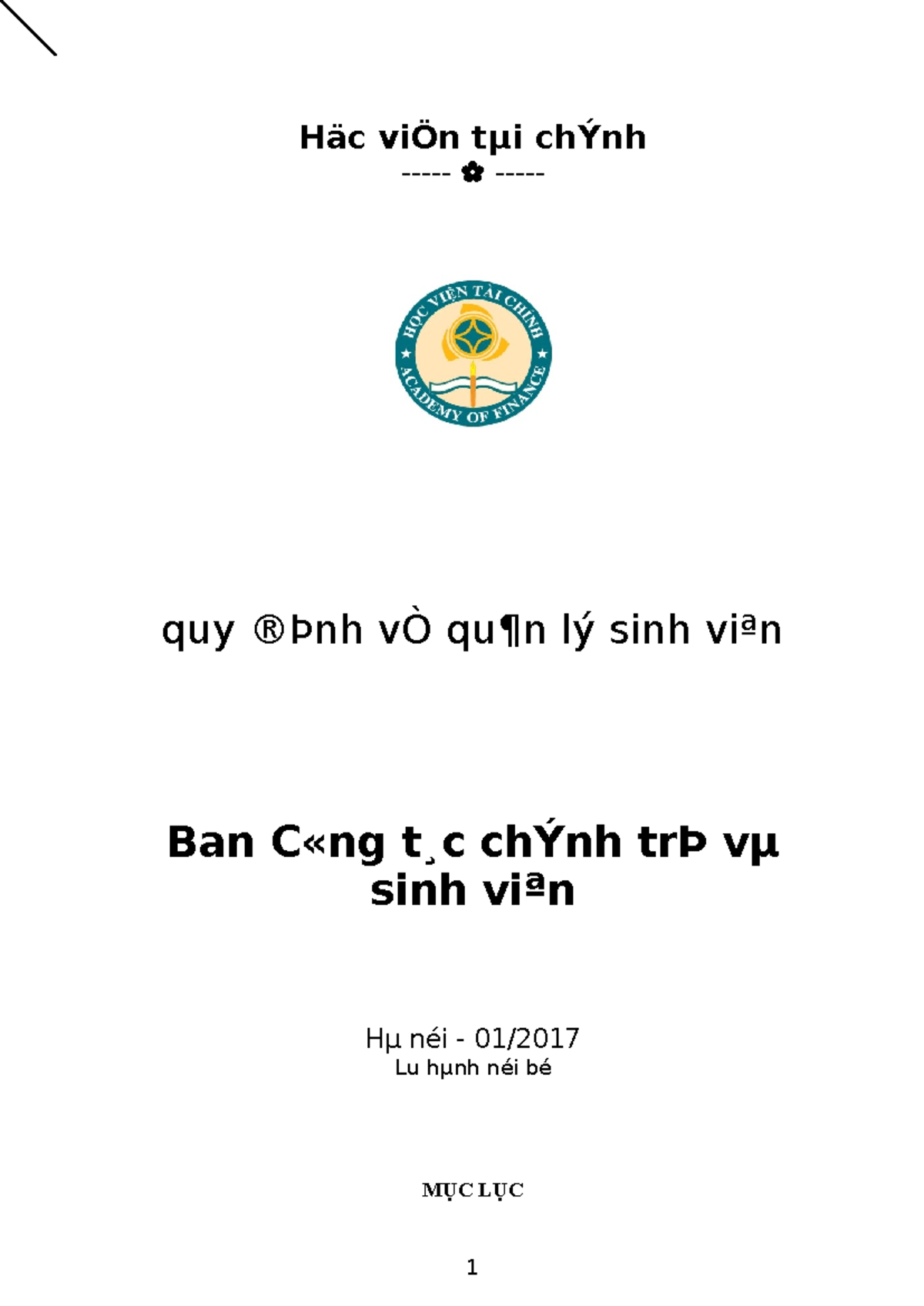 thu hoạch đầu khóa shcd - Häc viÖn tμi chÝnh - - quy ®Þnh vÒ qu¶n lý ...