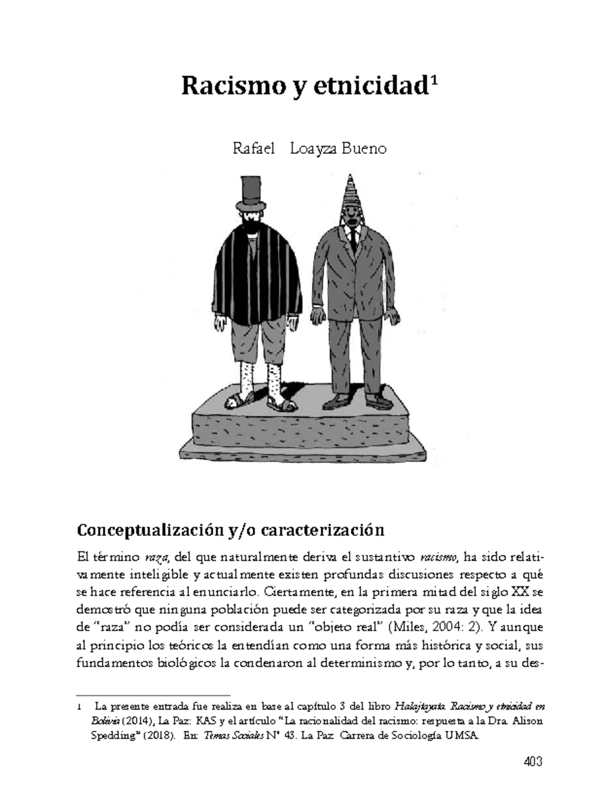 LM1.2 Racismo y Etnicidad: Conceptualización y Caracterización - Studocu