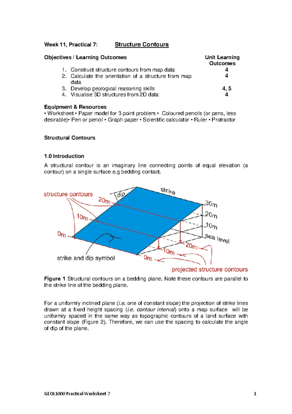 Practical 7: Construction and Analysis of Structural Contours - Studocu