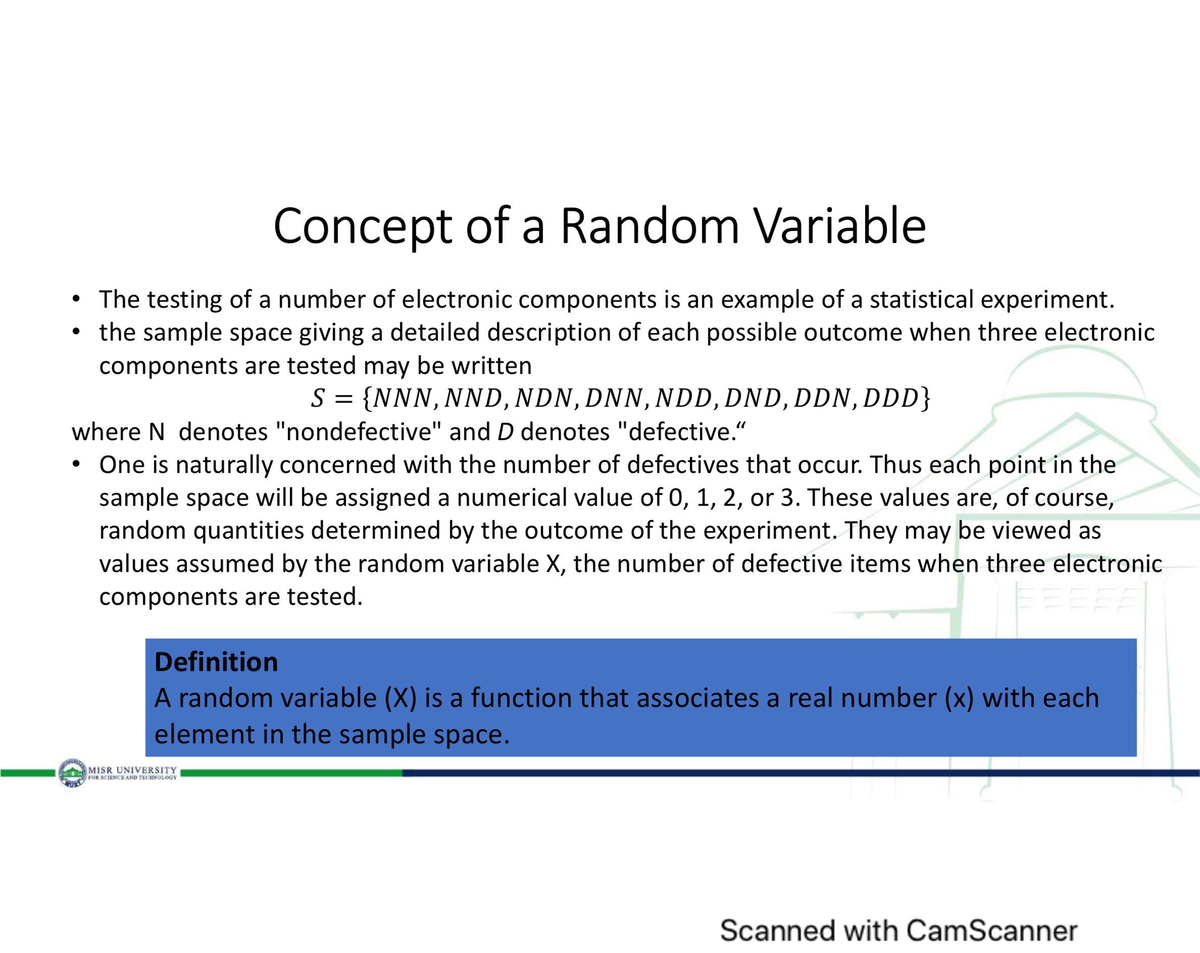 Lecture 8 Chapter 5 Random variables - Biostatistics - Studocu