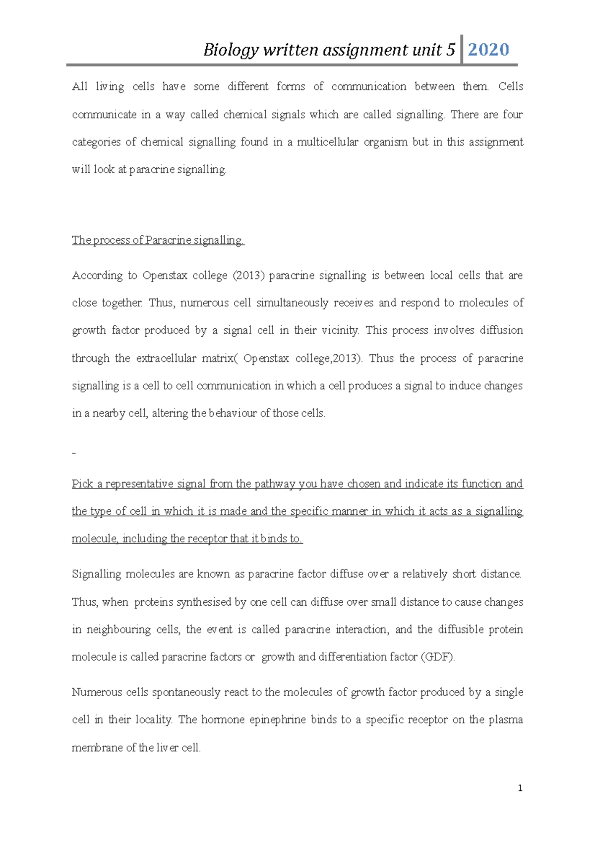 BIOL 1121-01 Virtual Lab Assignment: Unit 1 Data Analysis - Studocu