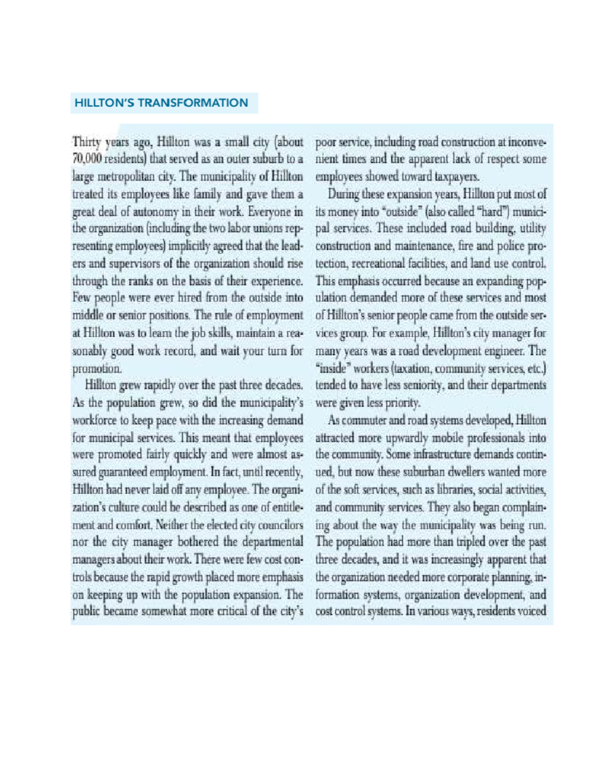 4.Hillton Case Study: Growth, Services, and Challenges - Studocu