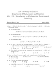 Introduction to mathematics - 1100 - UNZA - Studocu