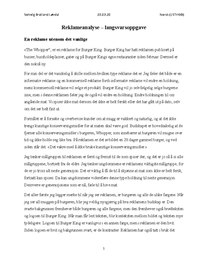 Dikt Analyse, Amalie - Amalie, 1STA, Kortsvar I denne analysen skal me ...