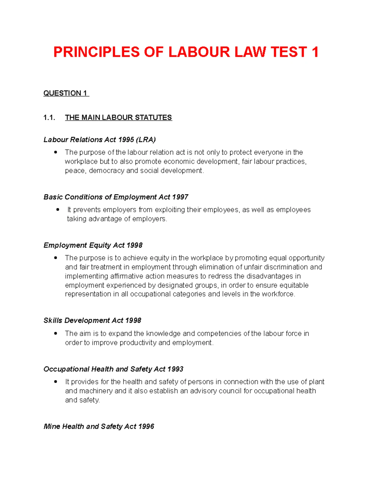 Schedule 8 LRA Code of Good Practice Dismissal - Schedule 8 of Labour ...