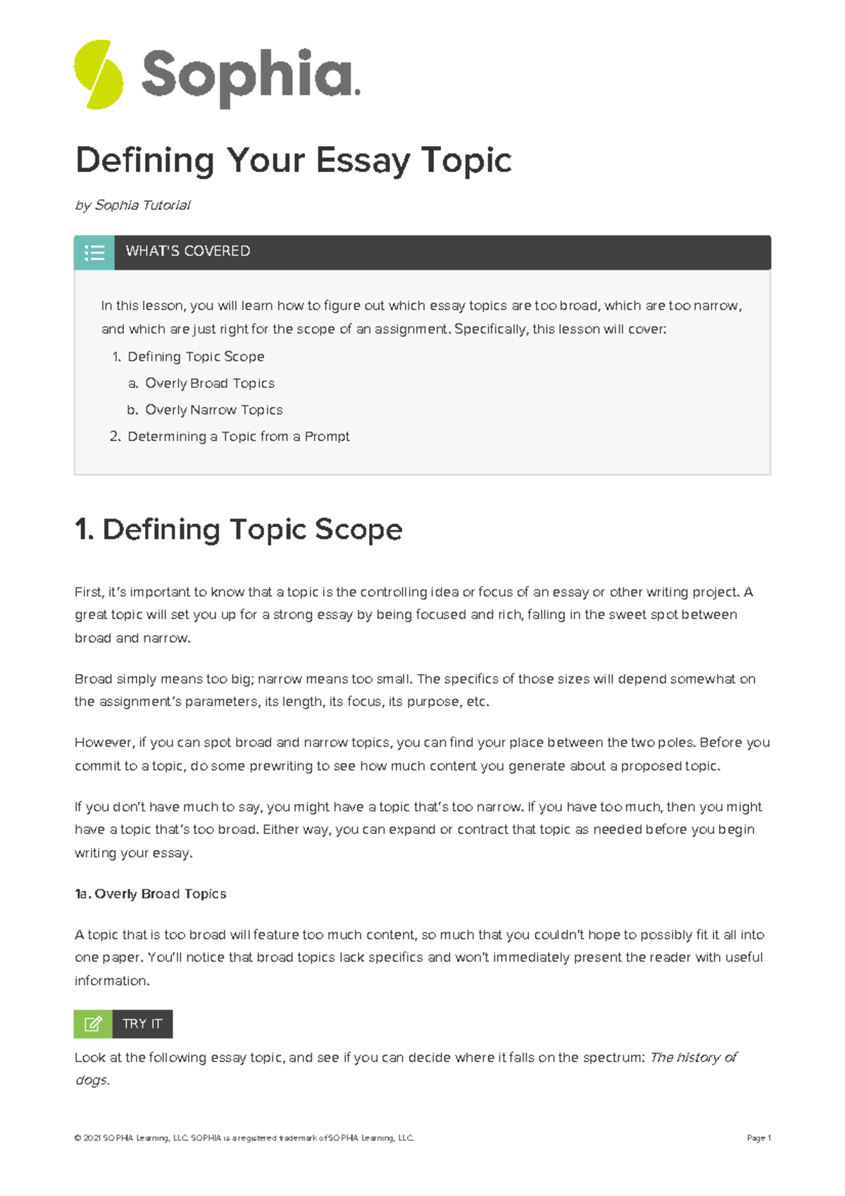 Defining Your Essay Topic: Finding the Right Focus for Writing - Studocu