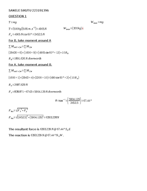 Engineering Mechanics Study Guide: Key Concepts and Principles - Engineering Mechanics: - Studocu