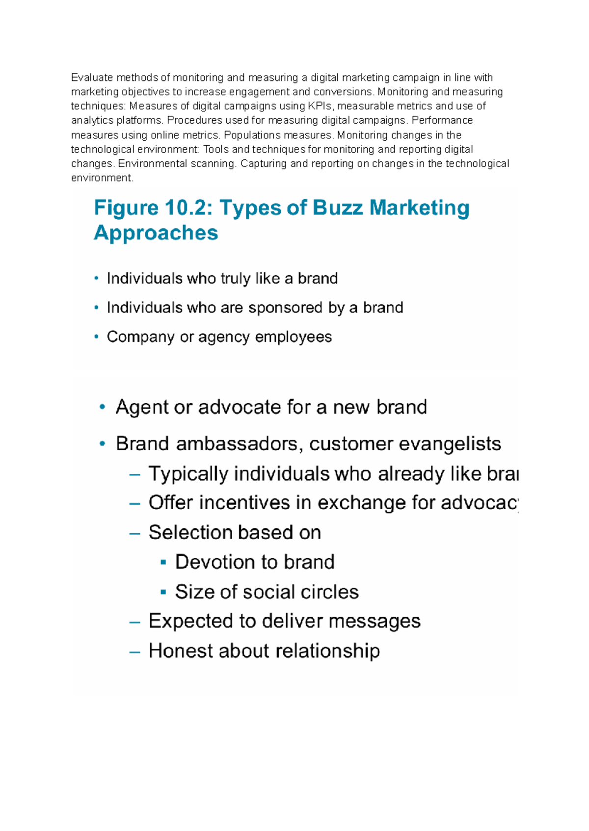 Looked - listen and read - Evaluate methods of monitoring and measuring ...