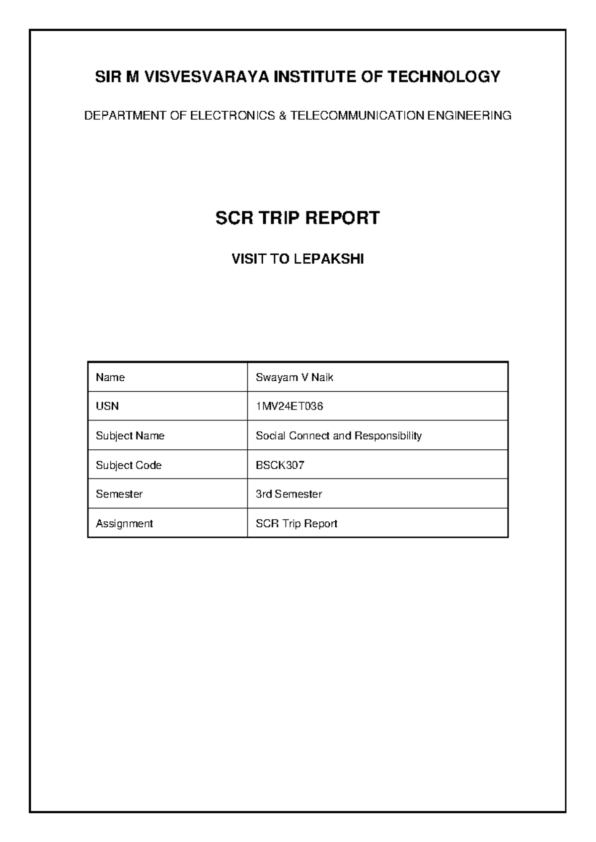 SCR Cover Page Final - ......... - Social Connect and Responsibility ...