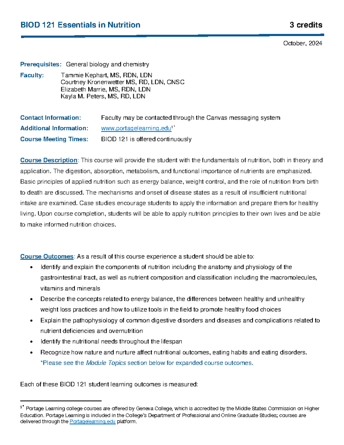 BIOD 121 Essentials in Nutrition: Module 1 Notes and Overview - Studocu