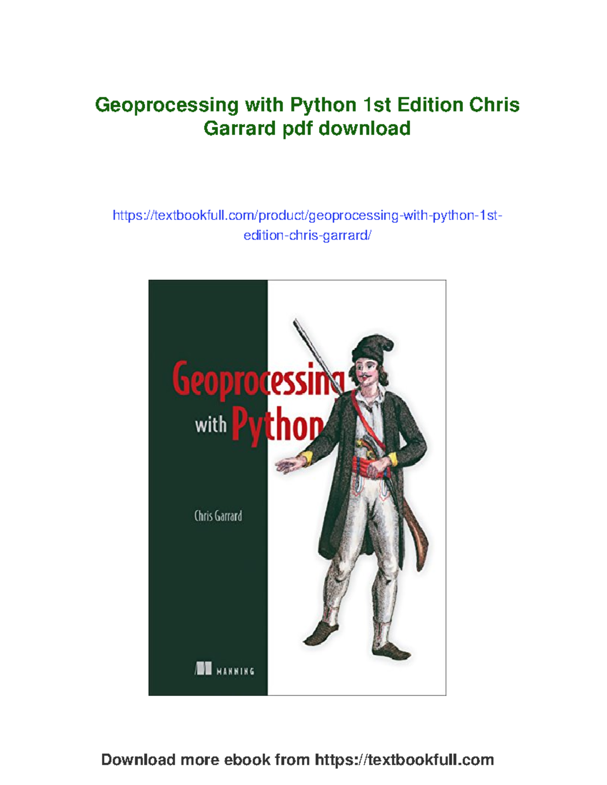 Geoprocessing with Python: A Comprehensive Guide by Chris Garrard - Studocu