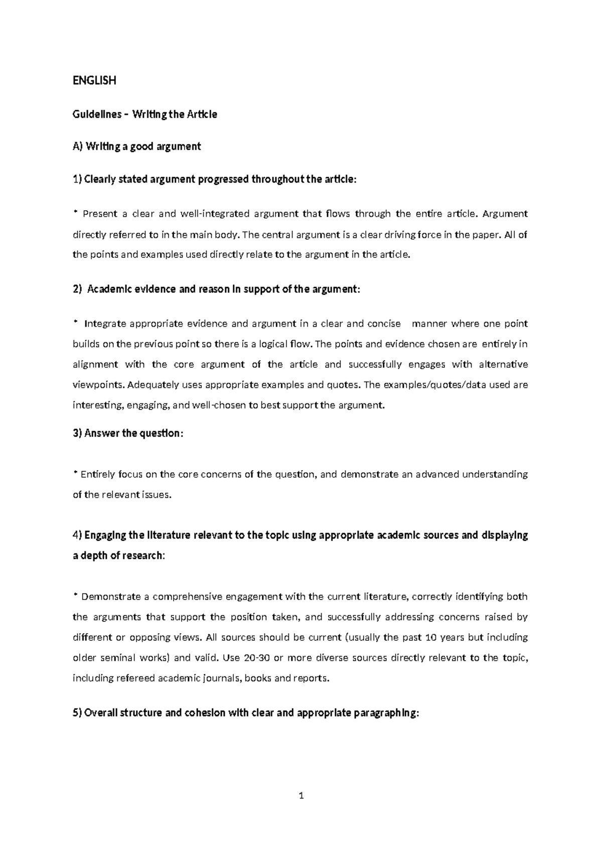 Guidelines Writing the Article final - ENGLISH Guidelines – Writing the ...