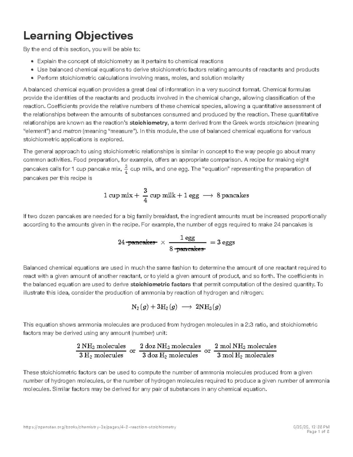 Reaction Stoichiometry: Concepts, Calculations, and Applications (CHEM 101) - Studocu
