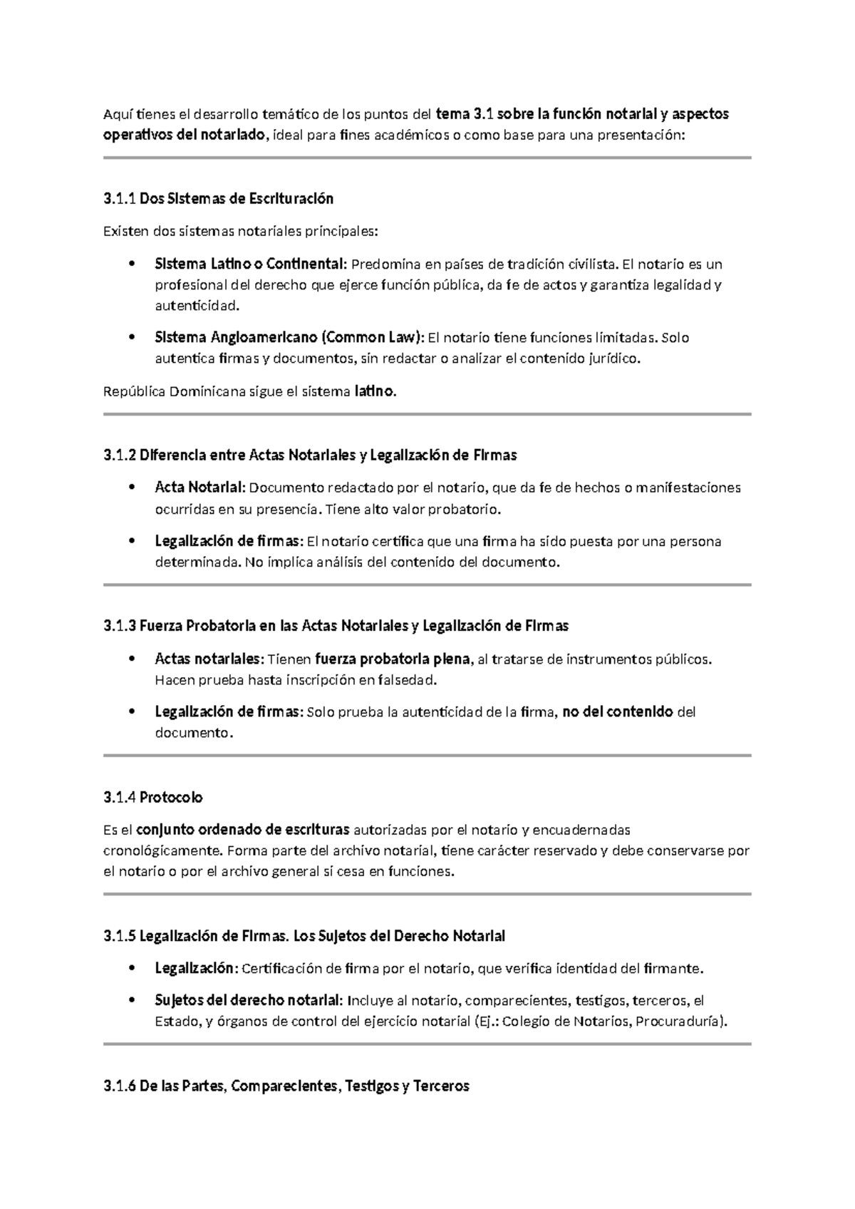 Unidad 3 - Práctica sobre la Función Notarial y Aspectos Operativos ...