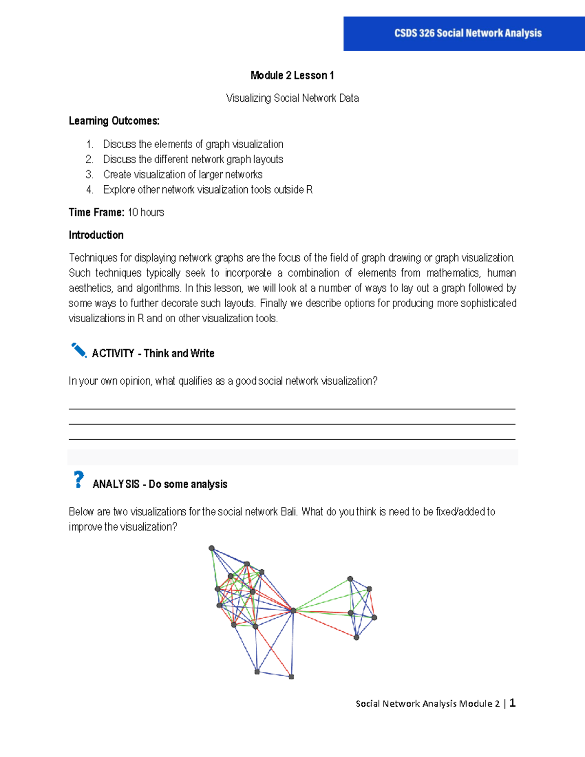 Module 2 Lesson 1 - Visualizing Social Network Data - Module 2 Lesson 1 ...